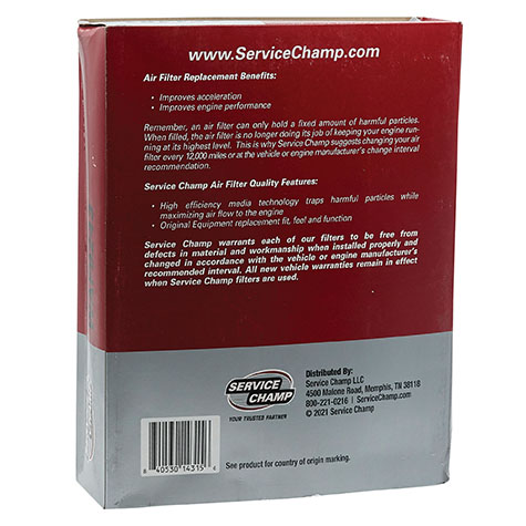 Service Champ Air Filter - Service Champ