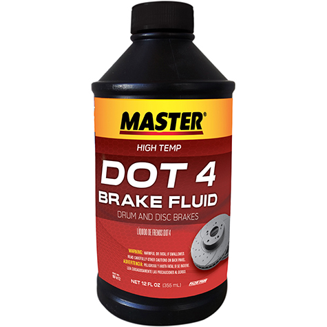 Master 12oz Brake Fluid Dot 4 - Master Products