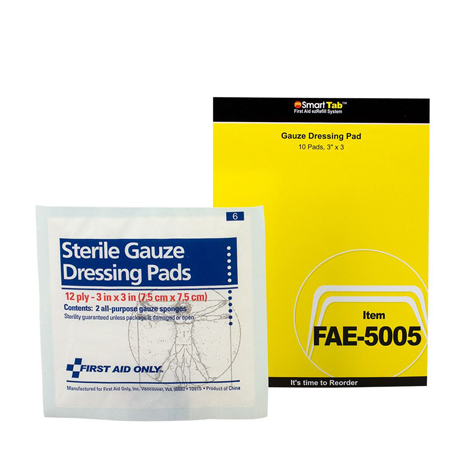 First Aid Only Refill: Gauze Dressing Pad - First Aid