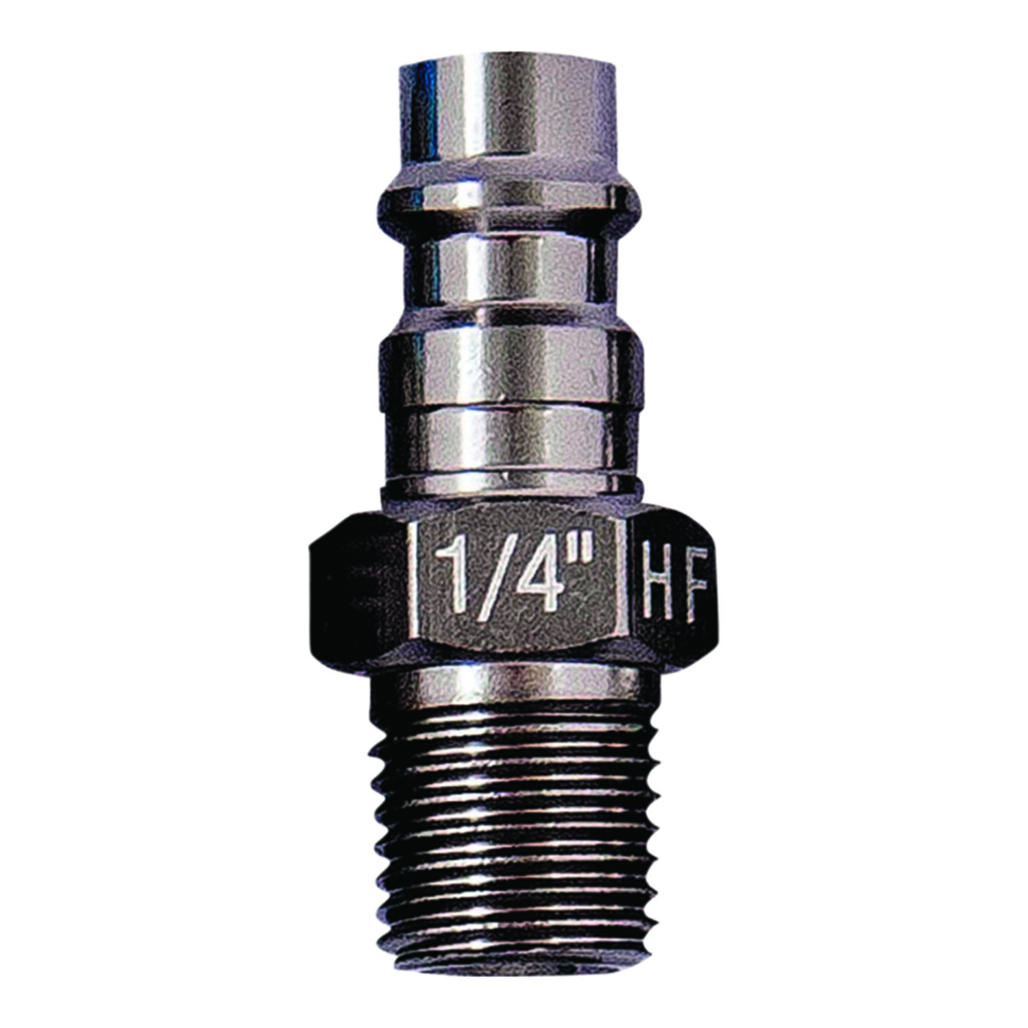 Tru-Flate 1/4in HI FLO Design x 1/4in MNPT Aluminum Plug - Couplers