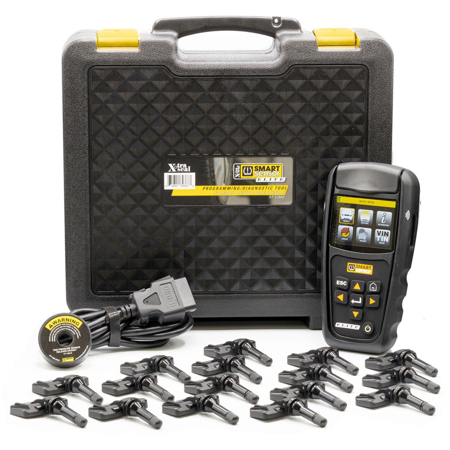 Xtra Seal Smart Sensor Elite Bundle with Elite Tool - 16 TPMS Sensors ...