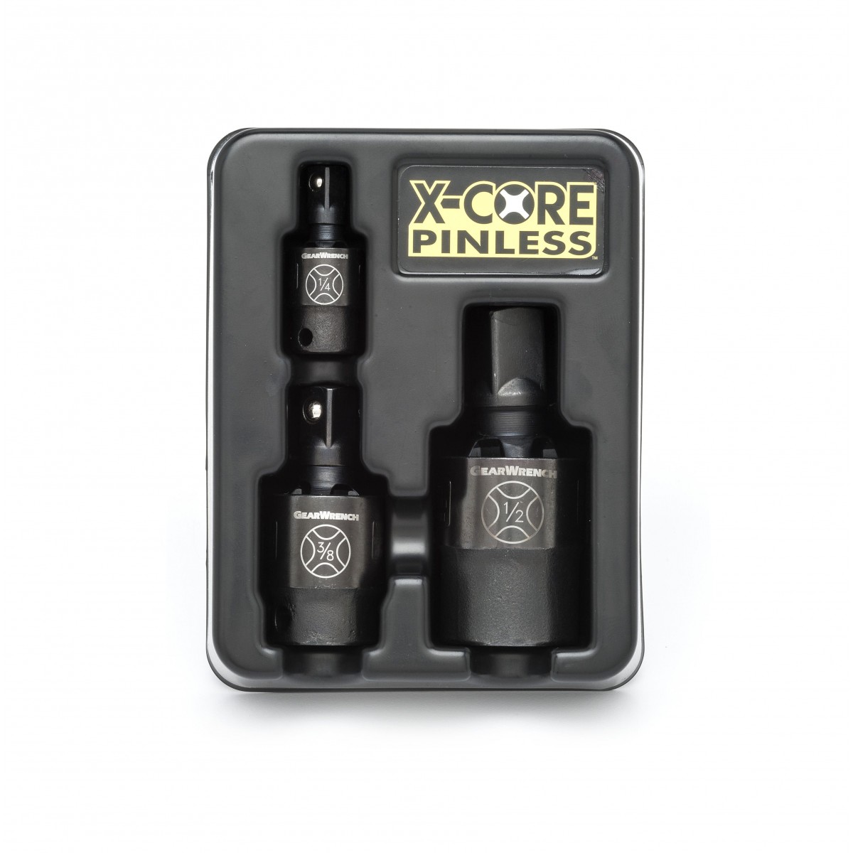 Gearwrench 3 PC. Pinless Impact Universal Joint Set - Sockets & Wrenches
