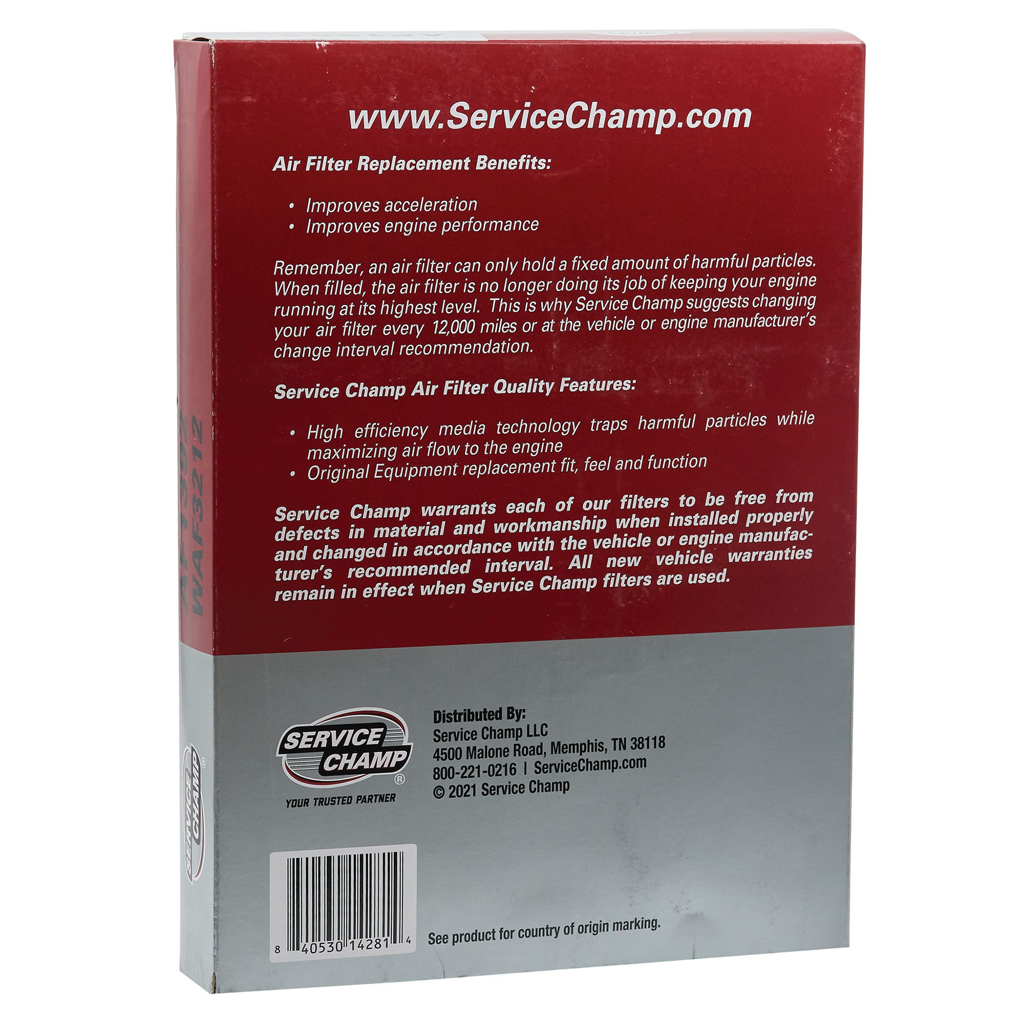 Service Champ Air Filter - Service Champ