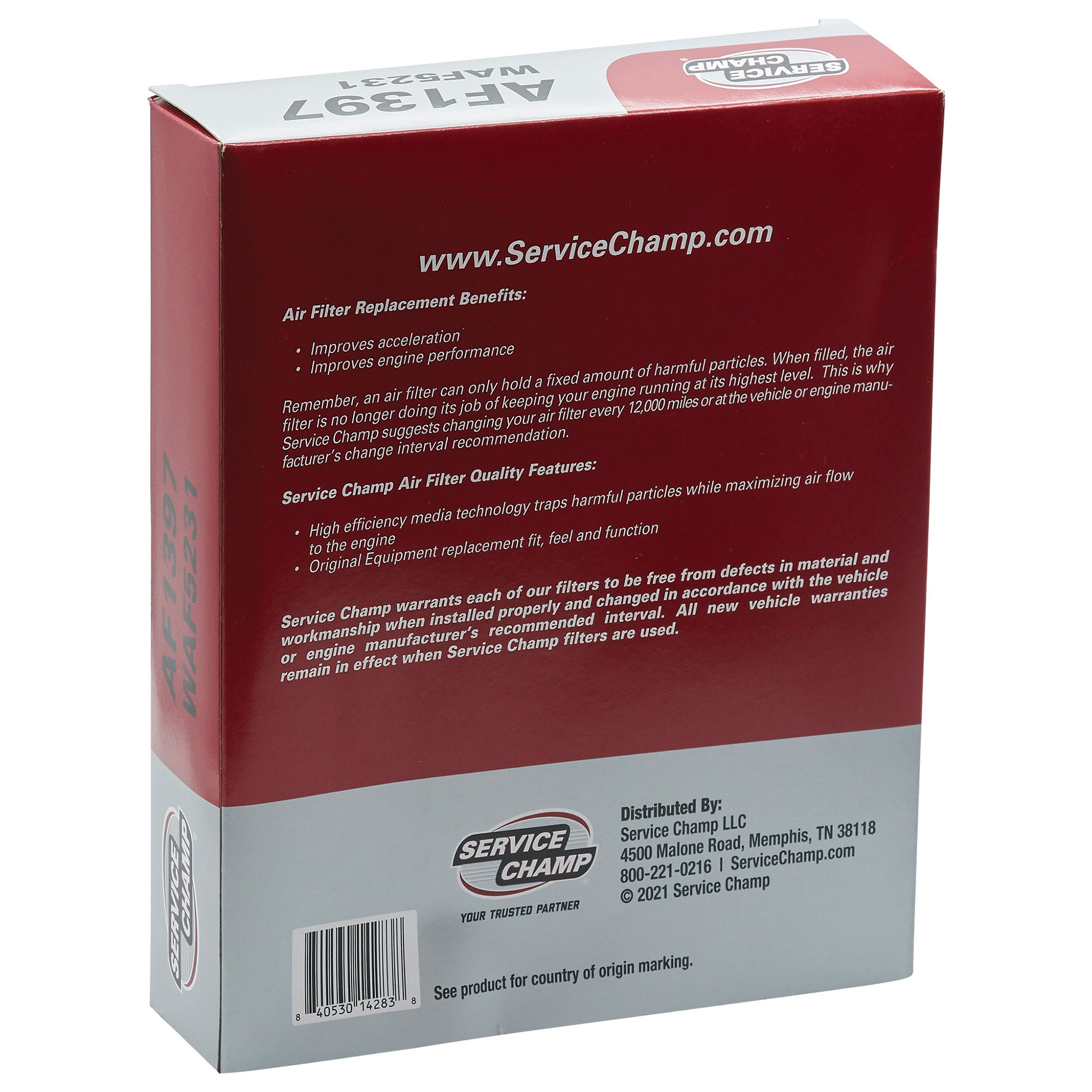 Service Champ Air Filter - Service Champ