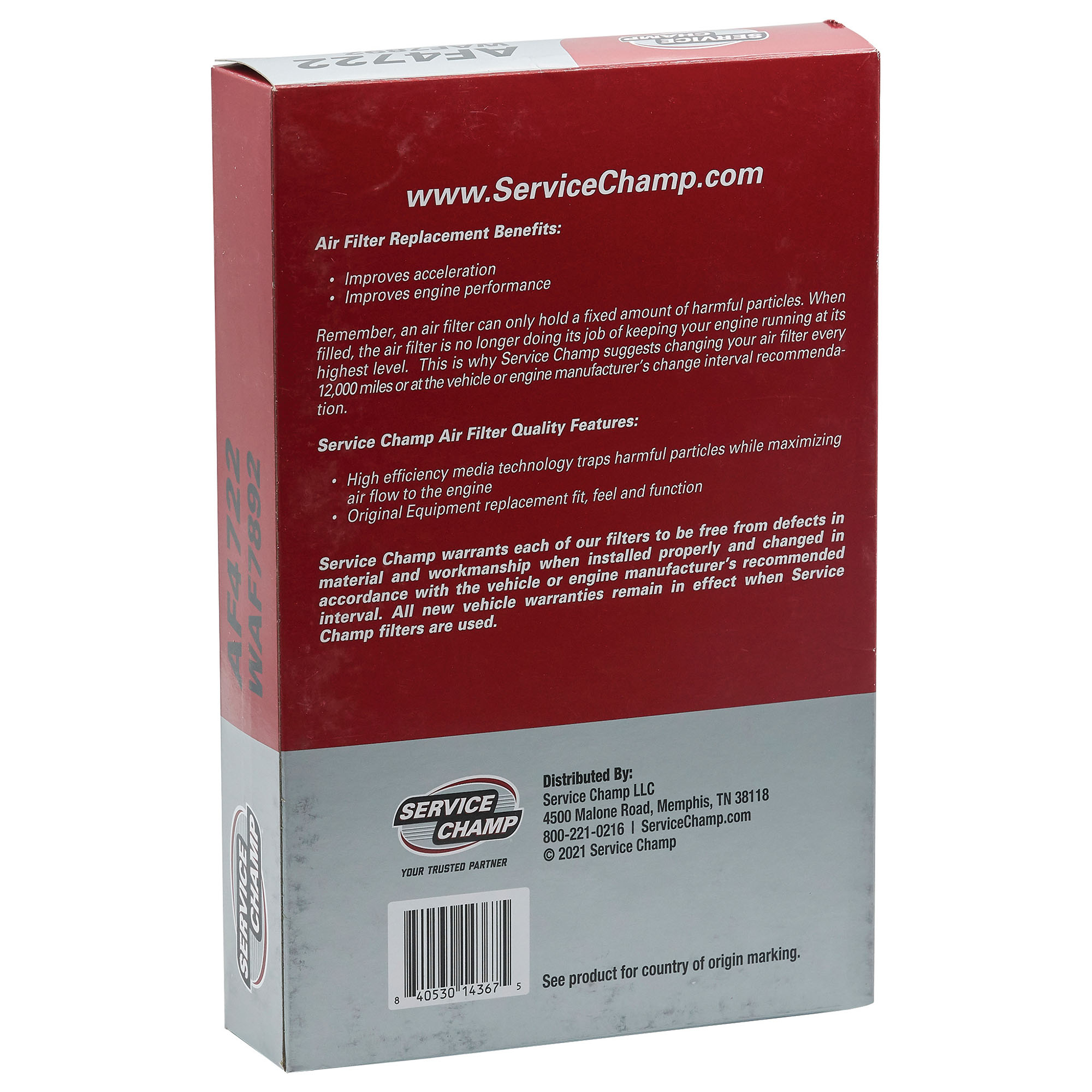 Service Champ Air Filter - Service Champ