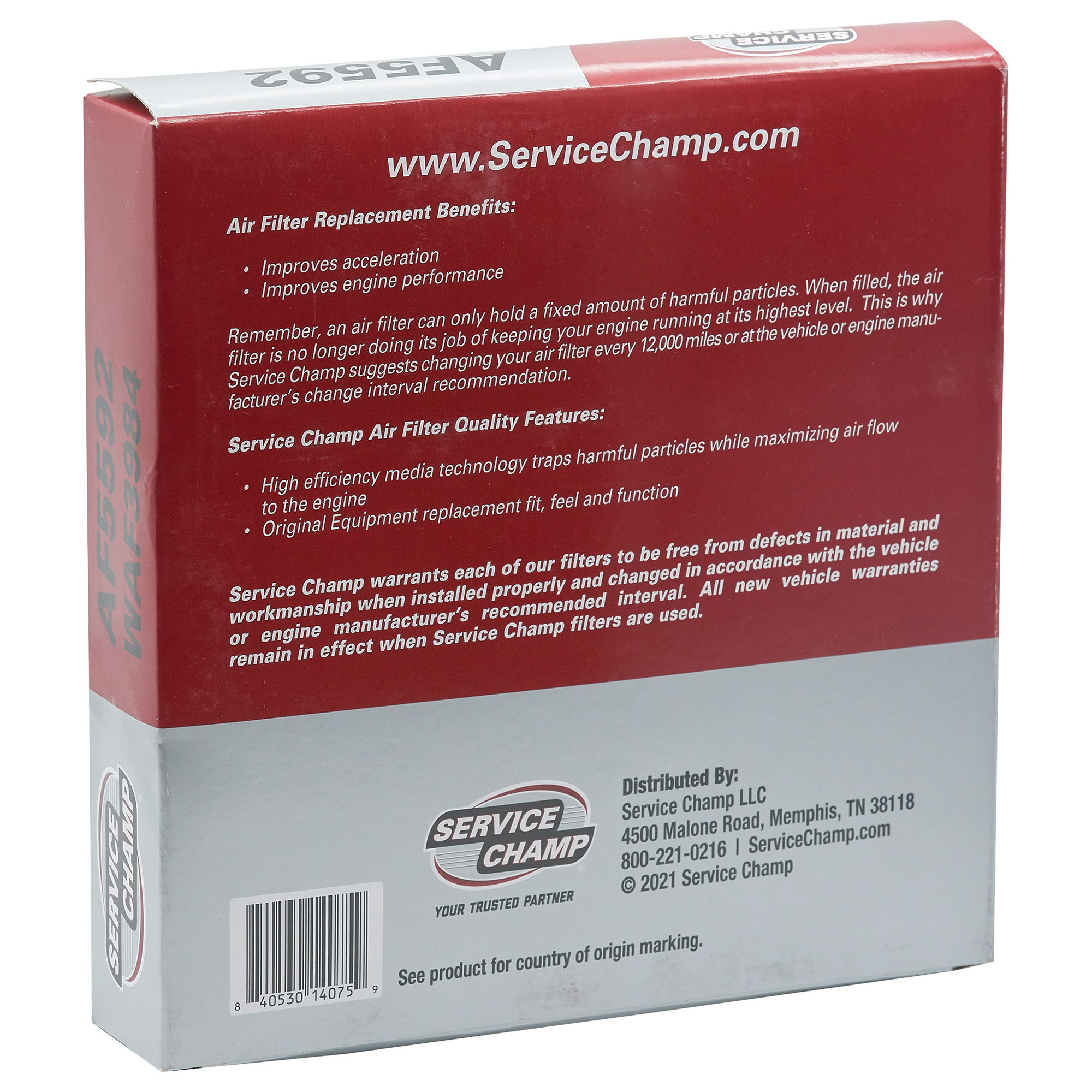 Service Champ Air Filter - Air Filters