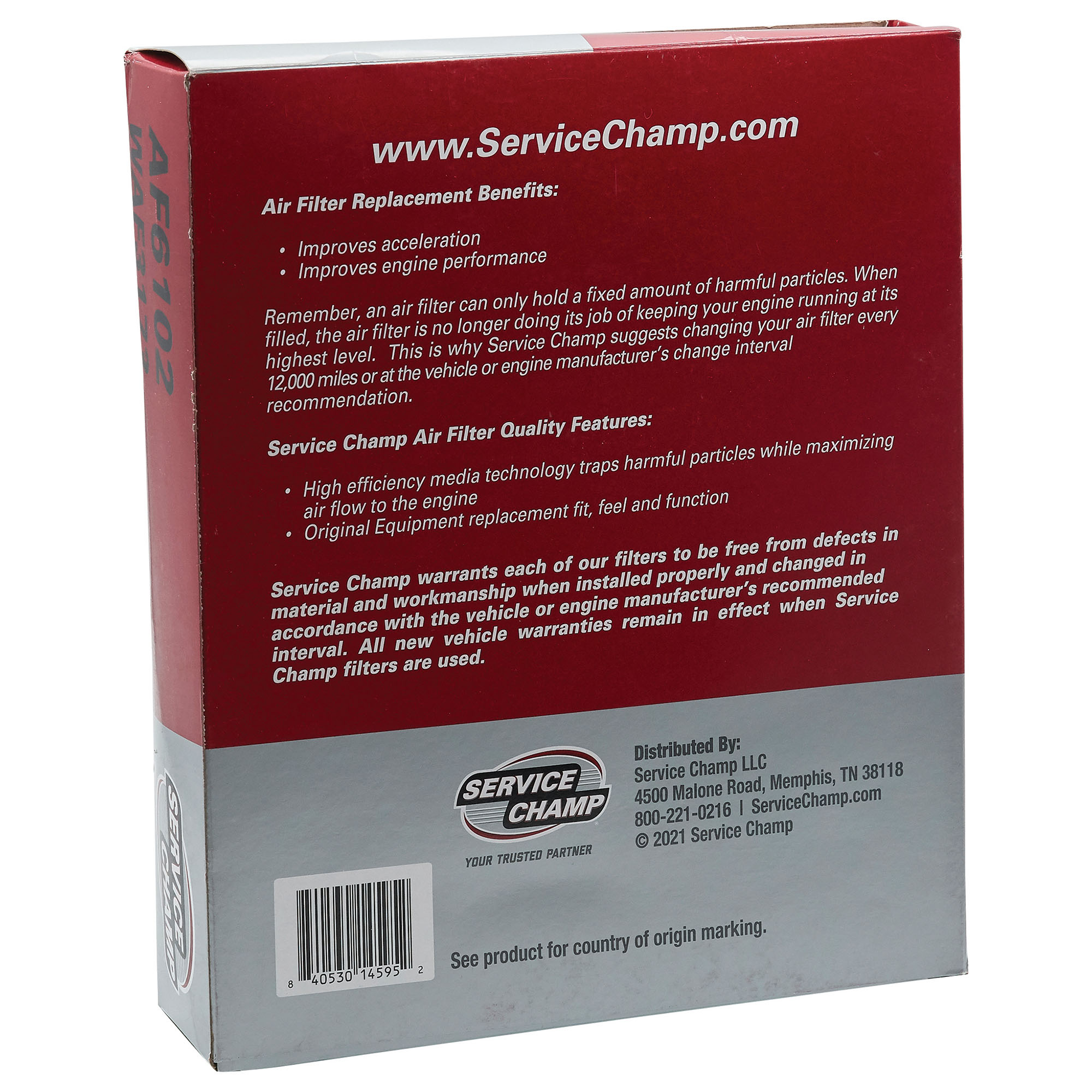 Service Champ Air Filter - Air Filters