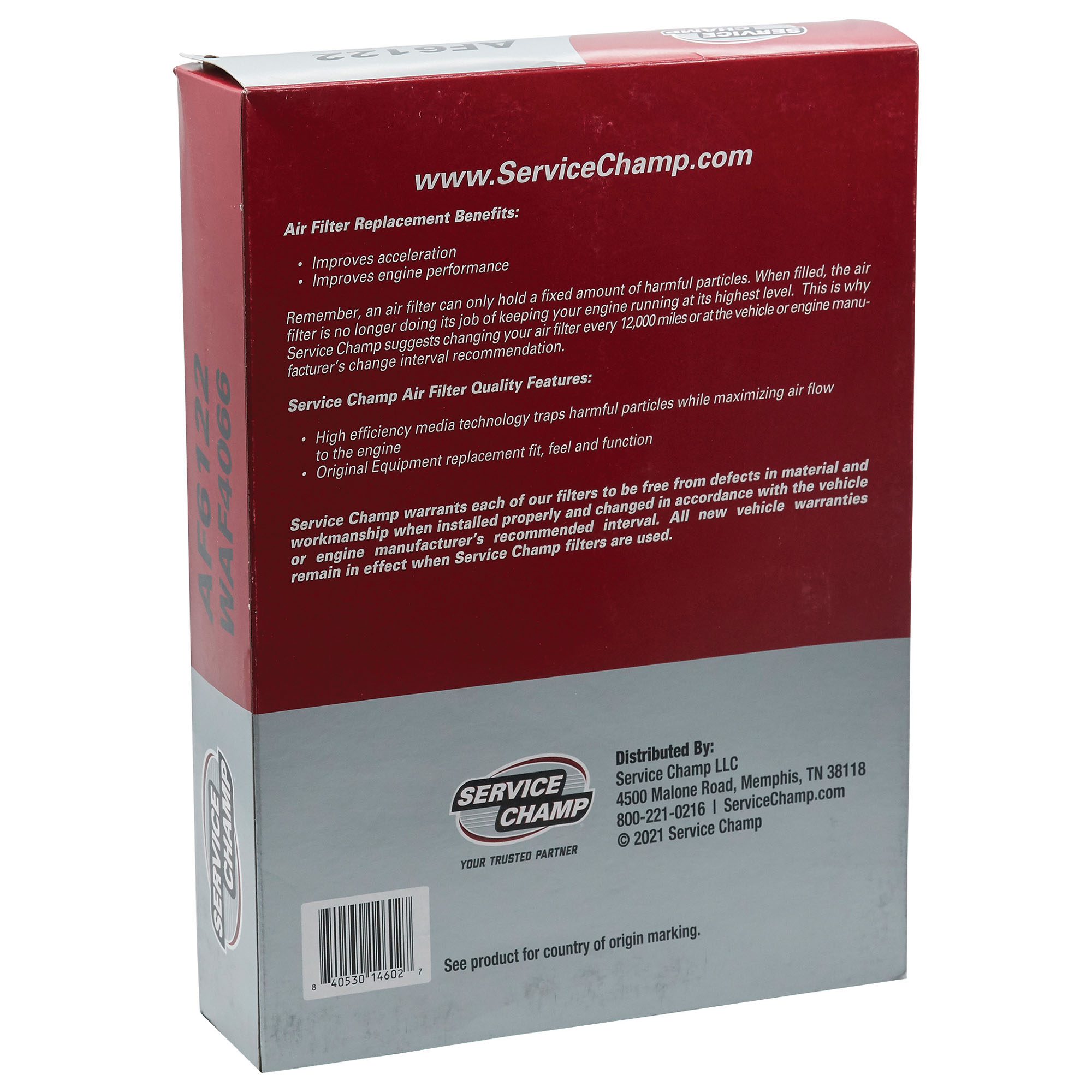 Service Champ Air Filter - Service Champ