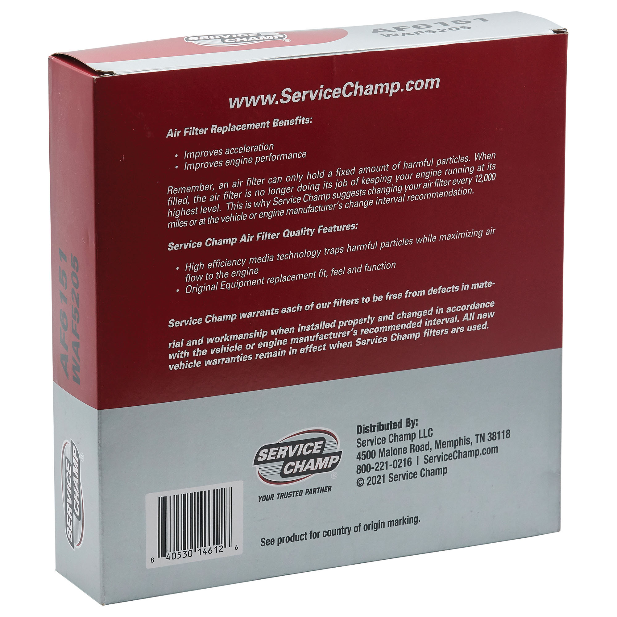 Service Champ Air Filter - Air Filters