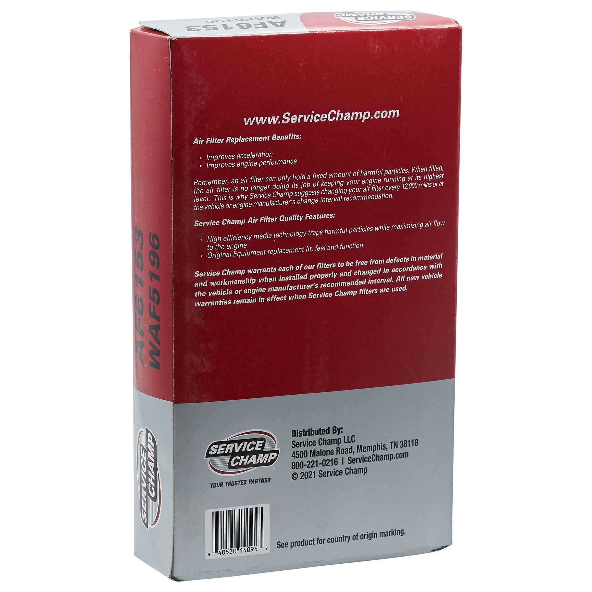 Service Champ Air Filter - Service Champ