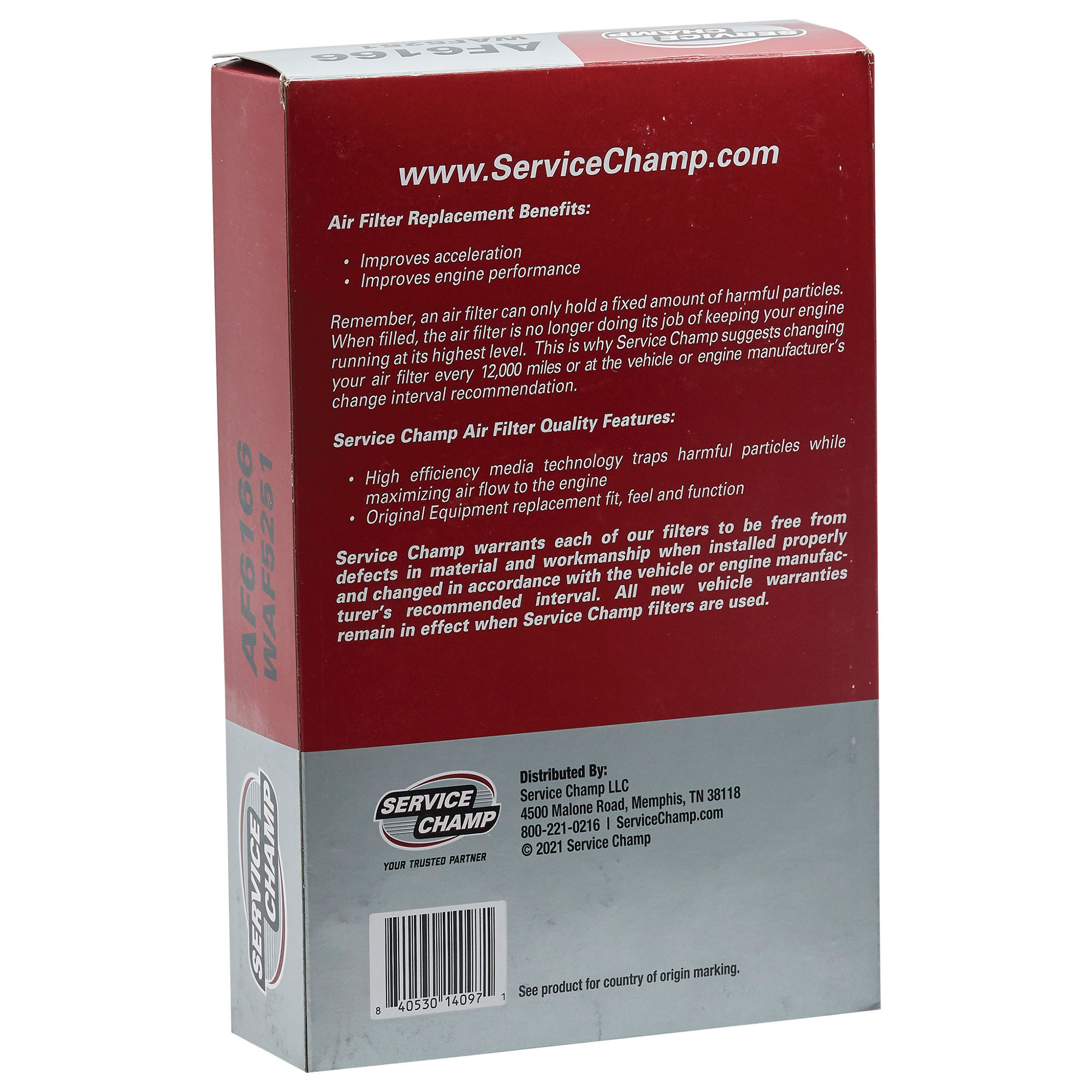 Service Champ Air Filter - Service Champ