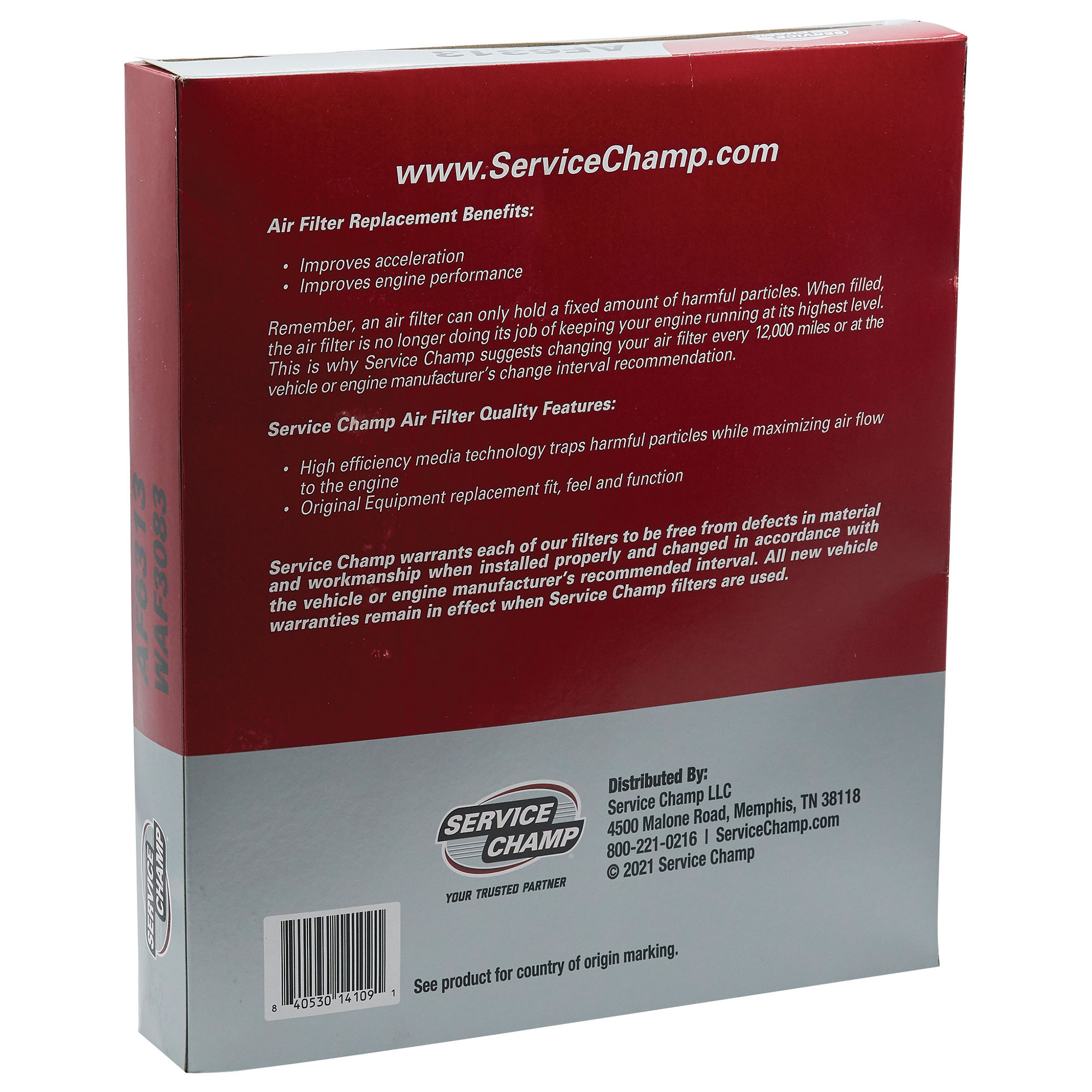 Service Champ Air Filter - Service Champ