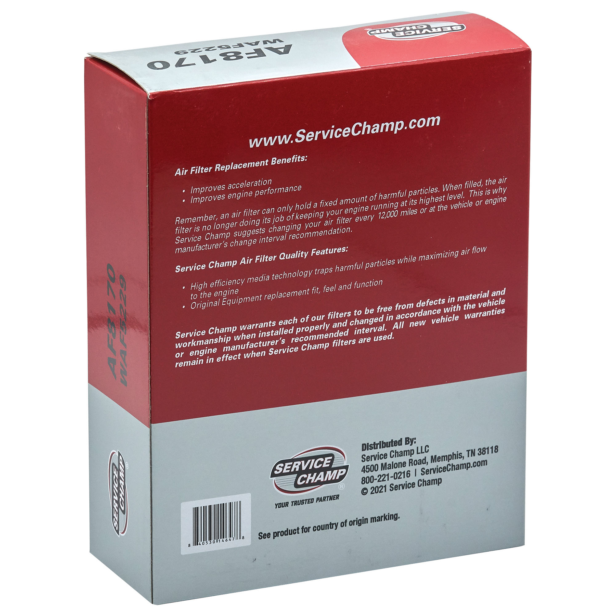 Service Champ Air Filter - Service Champ