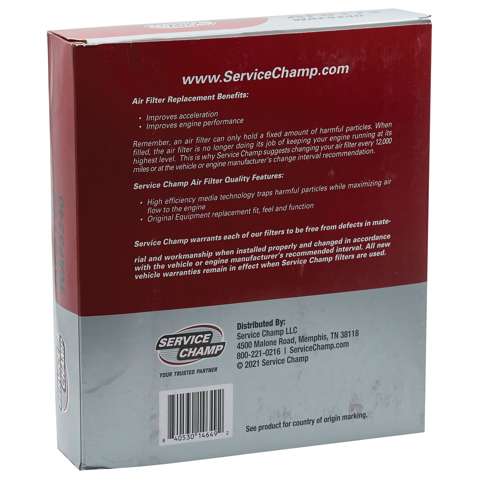 Service Champ Air Filter - Service Champ