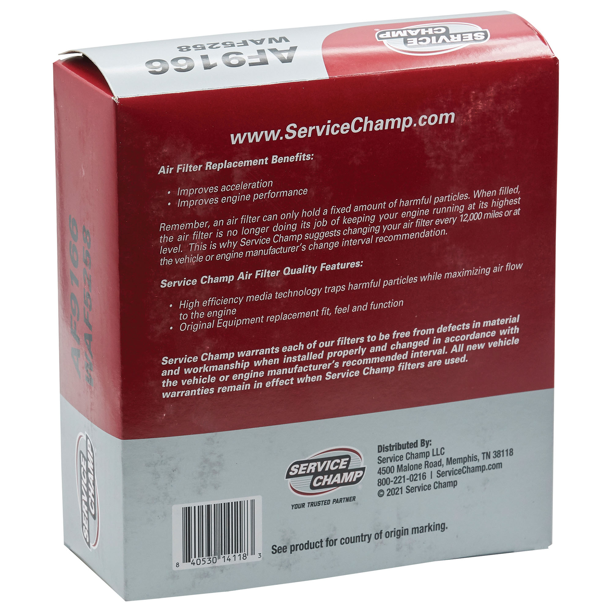 Service Champ Air Filter - Service Champ