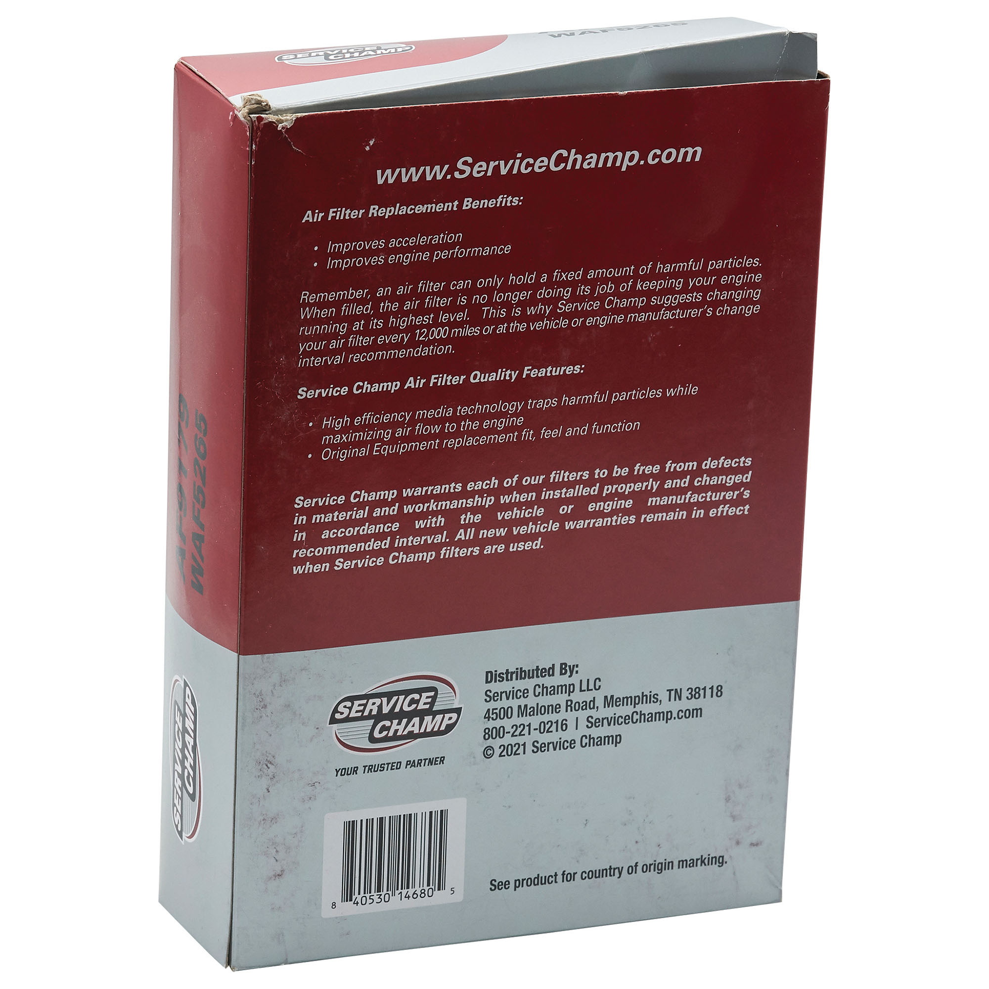 Service Champ Air Filter - Service Champ