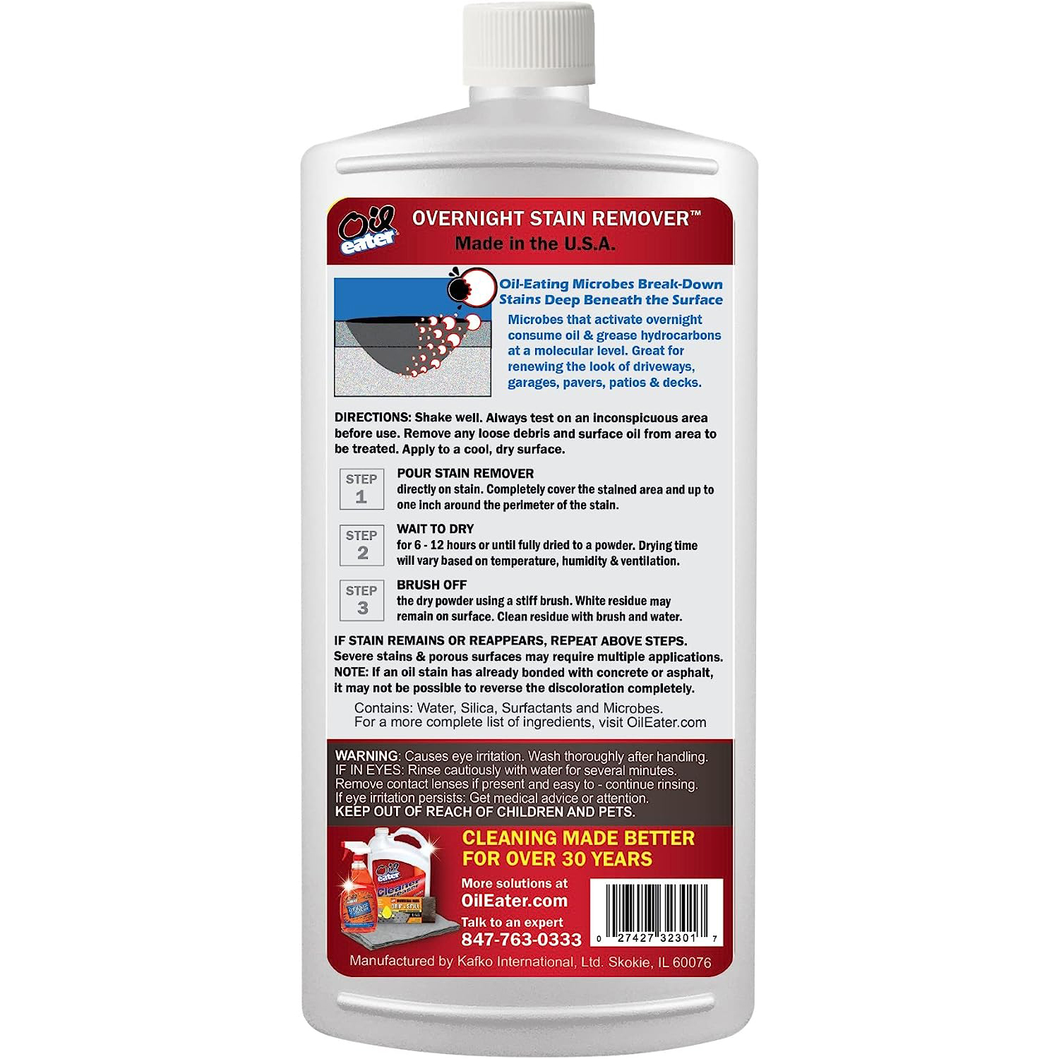 Oil Eater - Overnight Stain Remover - Cleaners & Degreasers