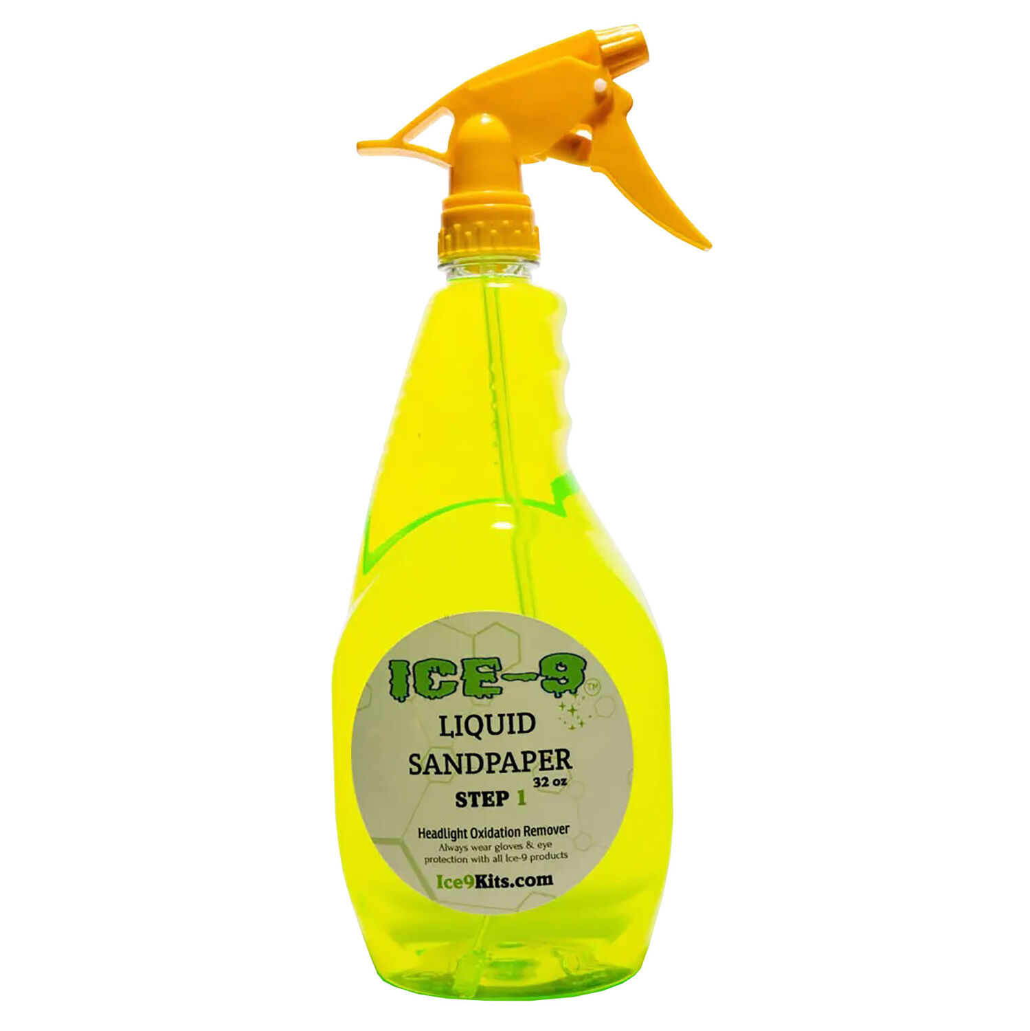 ICE-9 Liquid Sandpaper Headlight Oxidation Remover - 32 oz. - Headlight ...