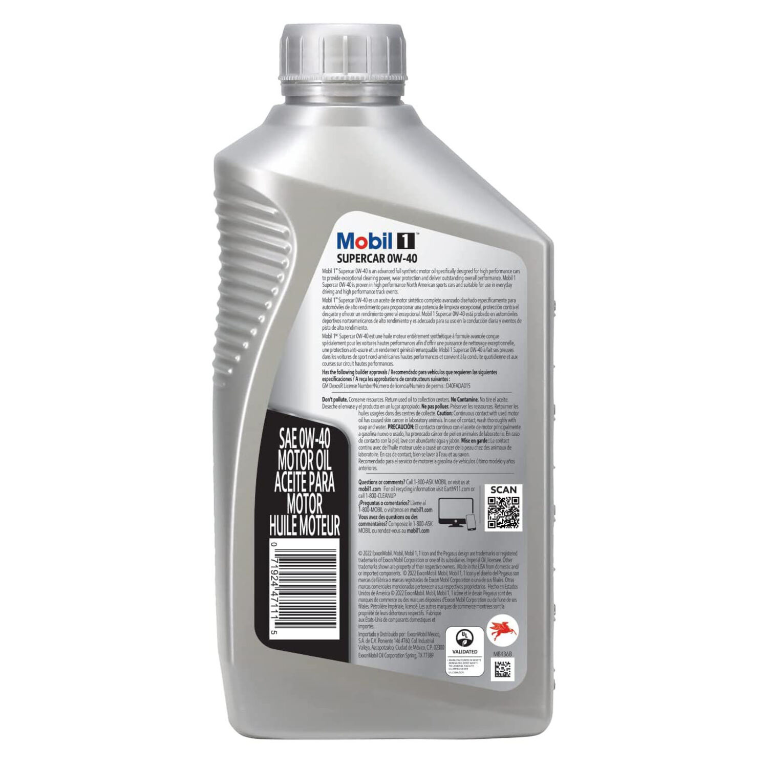 MOBIL 1 SUPERCAR 0W40 6/1QT - Mobil 1