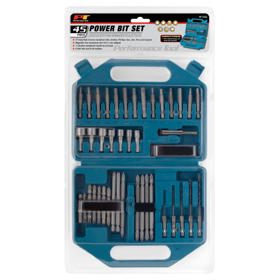 Performance Tool 45pc Power Bit Set - Screwdrivers